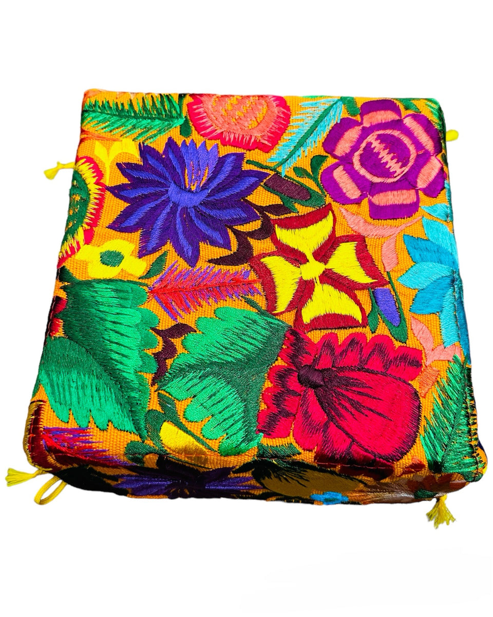 Mexican Embroidered Bread Basket – Cielito Lindo